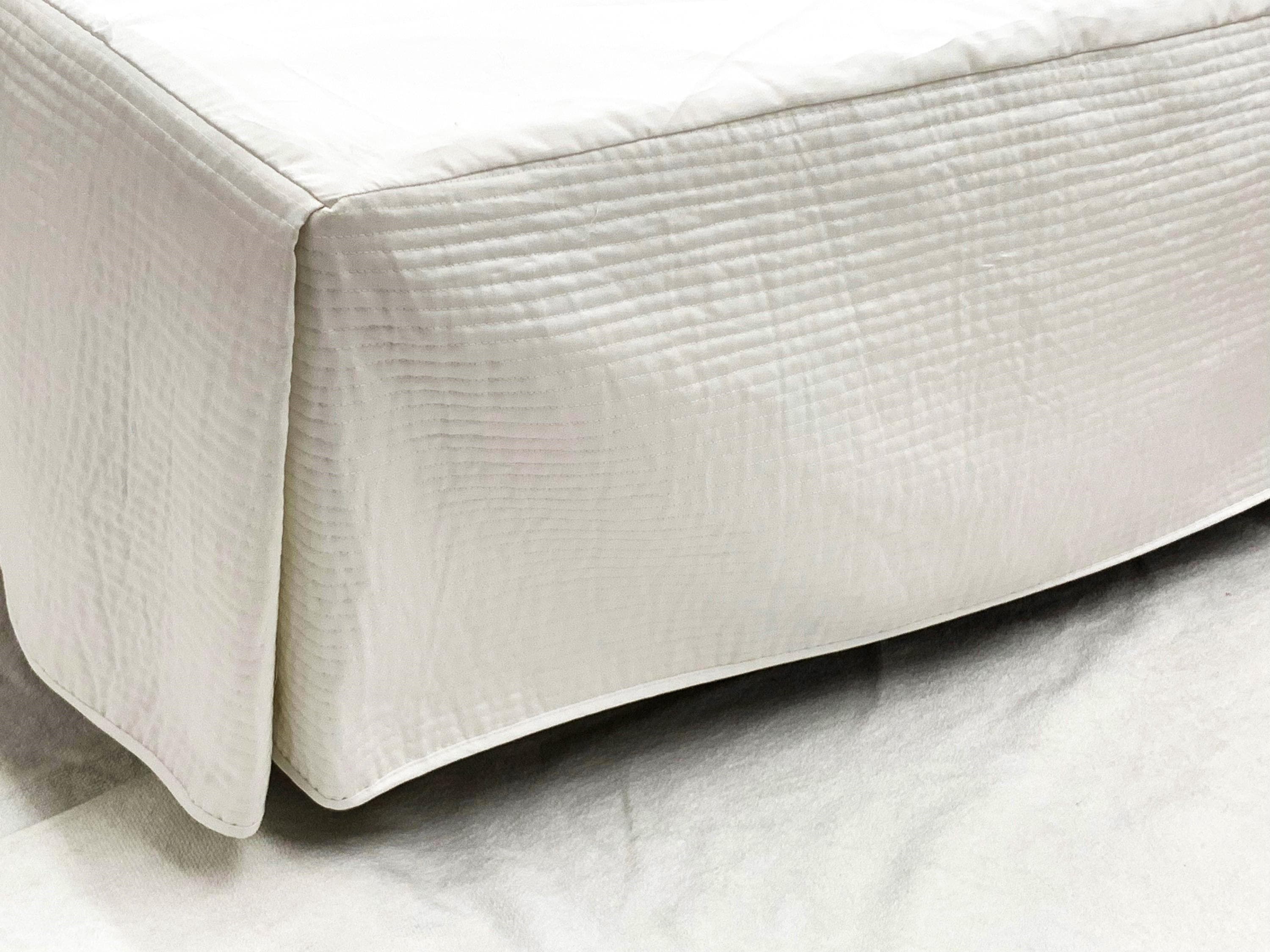 Texture Cotton Quilted Bed Skirt Horizontal Cotton Batting - 8