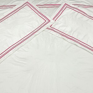 Pushp Linen 100% Cotton 400 TC Sateen Hotel Stitch Duvet Cover Set With 3 Colored Bands Classic ...