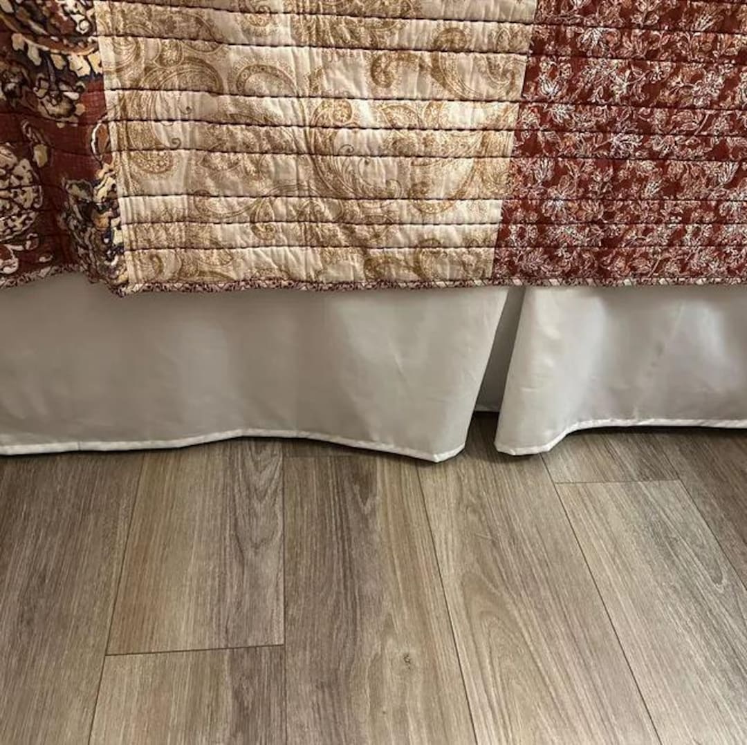 Pushp Linen Detachable BEDSKIRT ONLY 100% Cotton Sateen Drop From 8" to 39" - Etsy