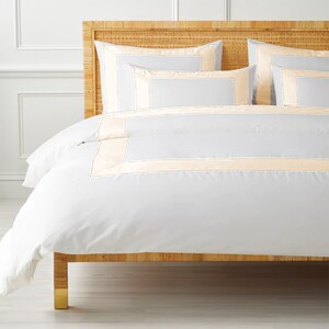 Pushp Linen 100% Cotton 400 TC Sateen Hotel Stitch Border - Etsy