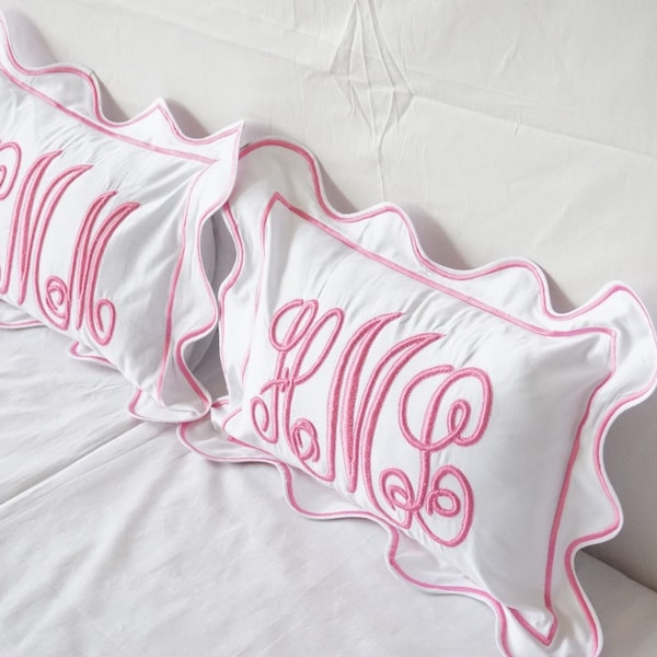 Monogram Pillow Sham - Etsy