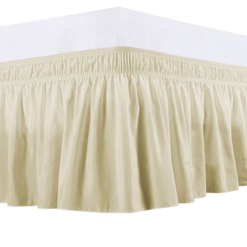 Pushp Linen 1 PIECE Wrap Around BEDSKIRT ONLY 100% Cotton | Etsy