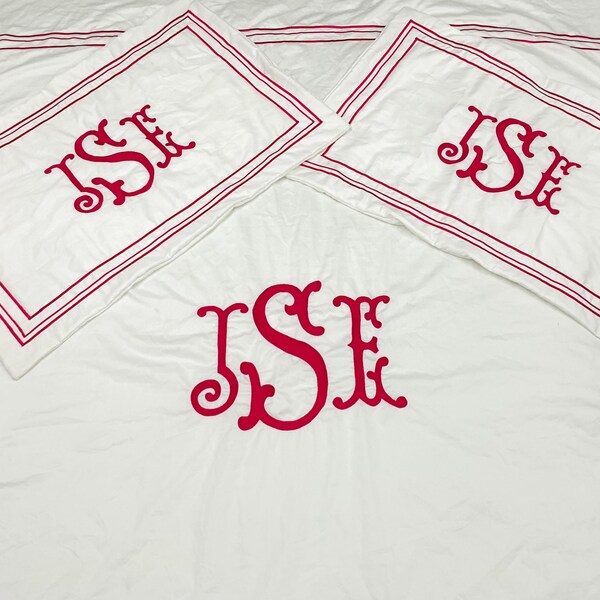 Monogram Bedding - Etsy