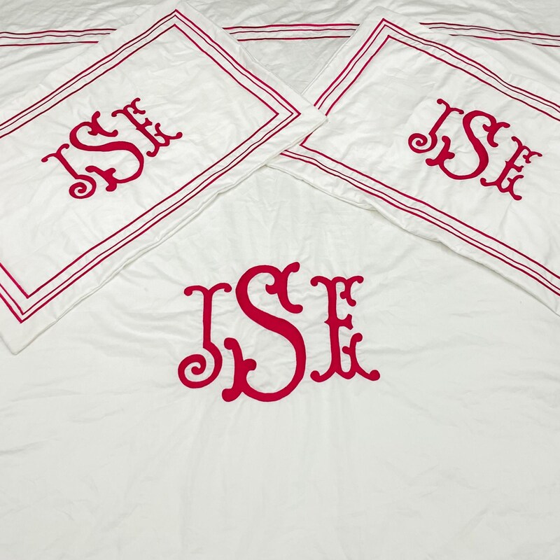 Monogram Bedding - Etsy