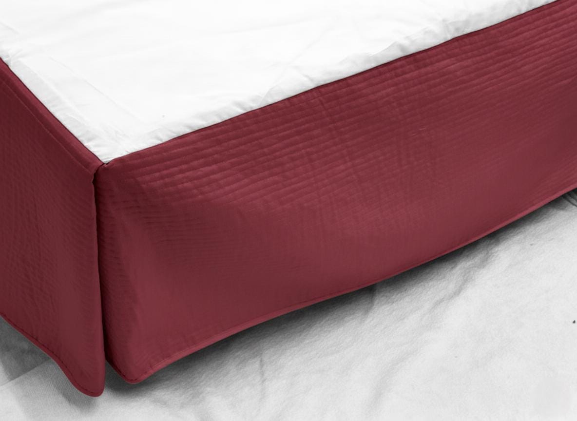 Texture Cotton Quilted Bed Skirt Horizontal Cotton Batting - 8