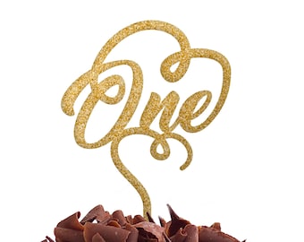 1 Cake Topper One First Birthday Party Decoration I Am One - Etsy
