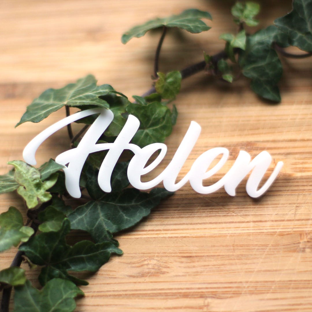 Personalised Wedding Name Place Settings Custom Dinner Reception Table ...