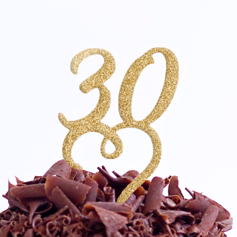 30 Birthday Party Cake Topper 30th Cake Topper 30 Cake - Etsy