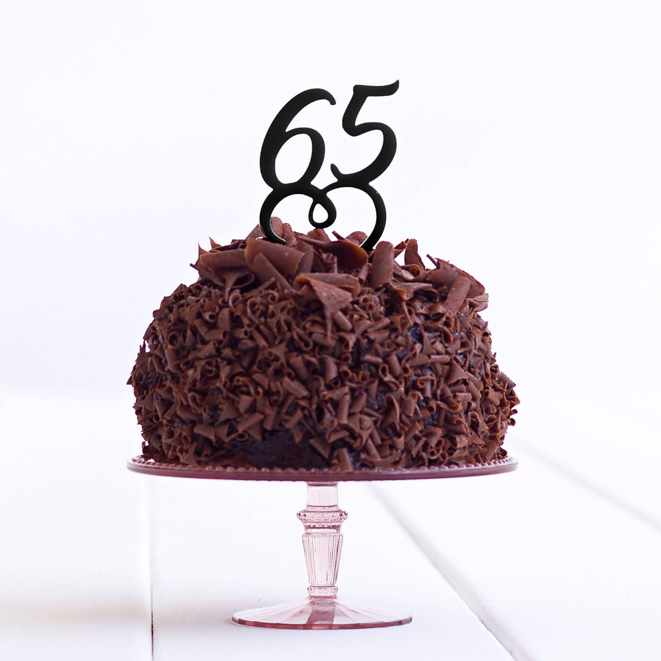 65 Cake Topper Birthday Party Decoration Sixty Five Cake - Etsy