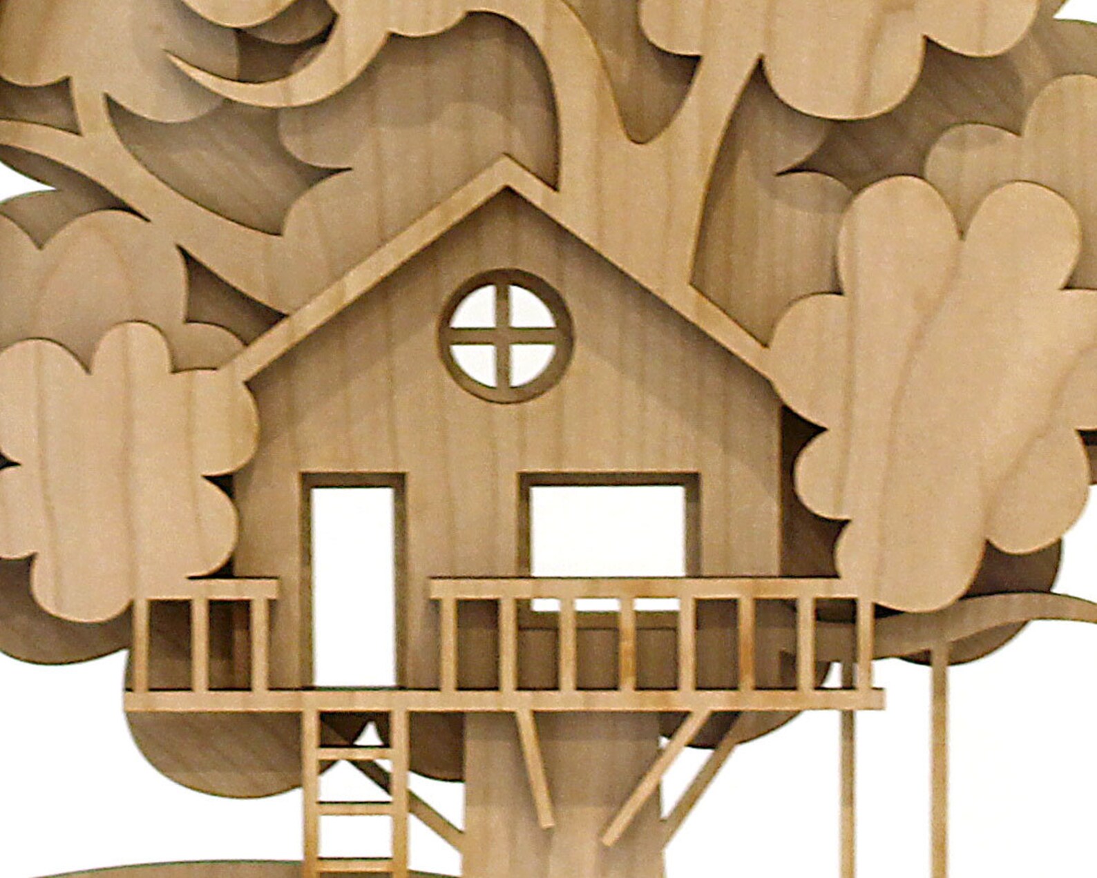 Personalised 3D Family Tree Treehouse in Oak Wood With Black - Etsy