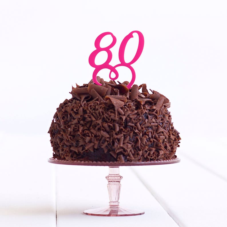 80 Cake Topper Birthday Party Decoration 80 Cake Topper - Etsy