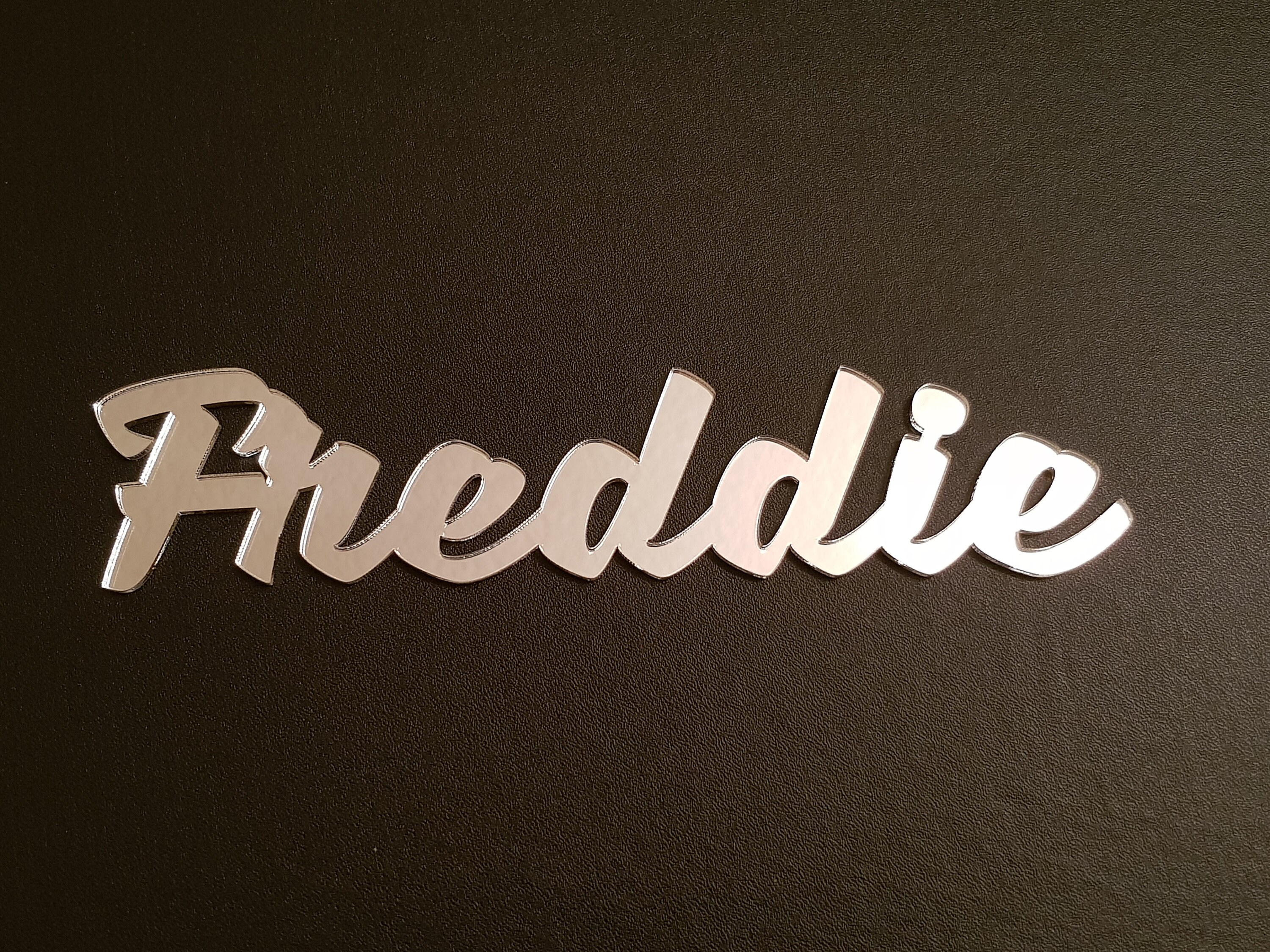 Mirror Name Sign Large Silver Personalised 20cm 30cm | Etsy