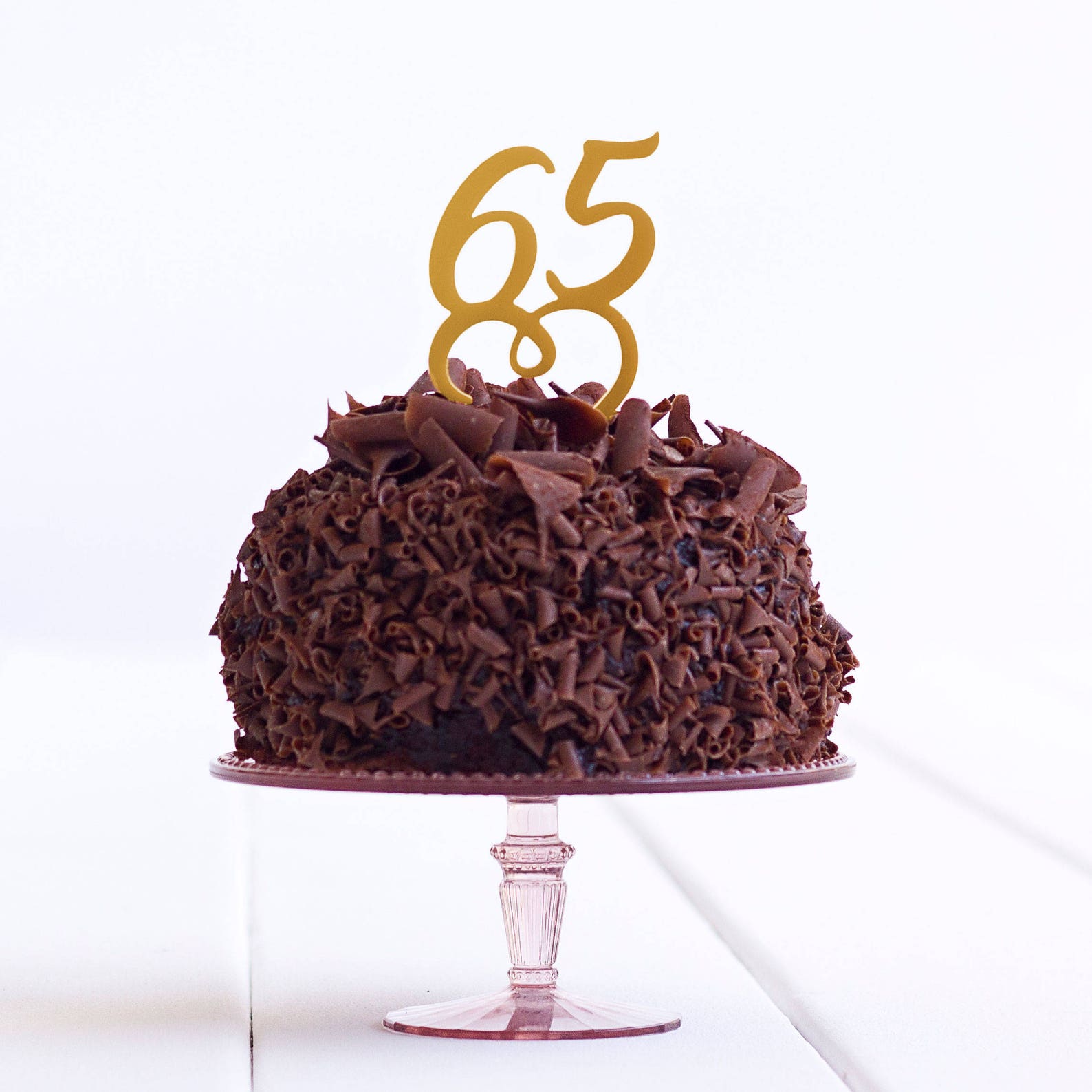 65 Cake Topper Birthday Party Decoration Sixty Five Cake | Etsy