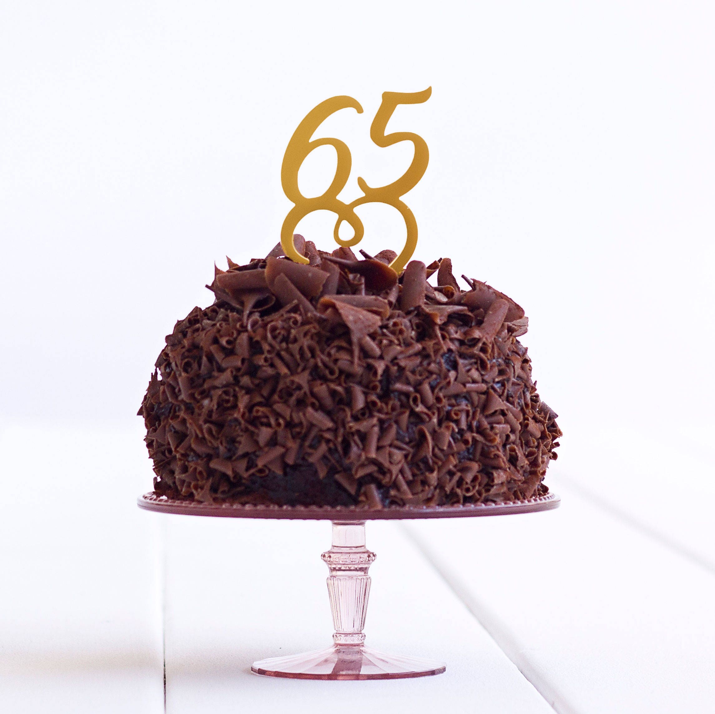 65 Cake Topper Birthday Party Decoration Sixty Five Cake - Etsy