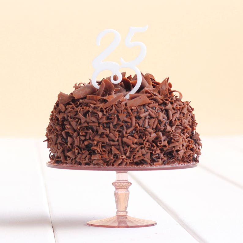 25 Cake Topper 25th Cake Topper 25 Birthday Party Cake - Etsy