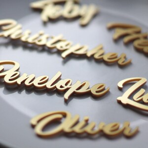 Personalised Wedding Name Place Settings Custom Dinner Reception Table ...