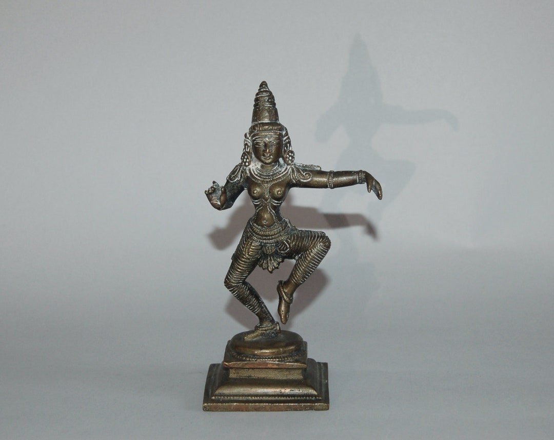 Figure of Hindu Goddess Parvati Dancing, Brass, Vintage, India - Etsy