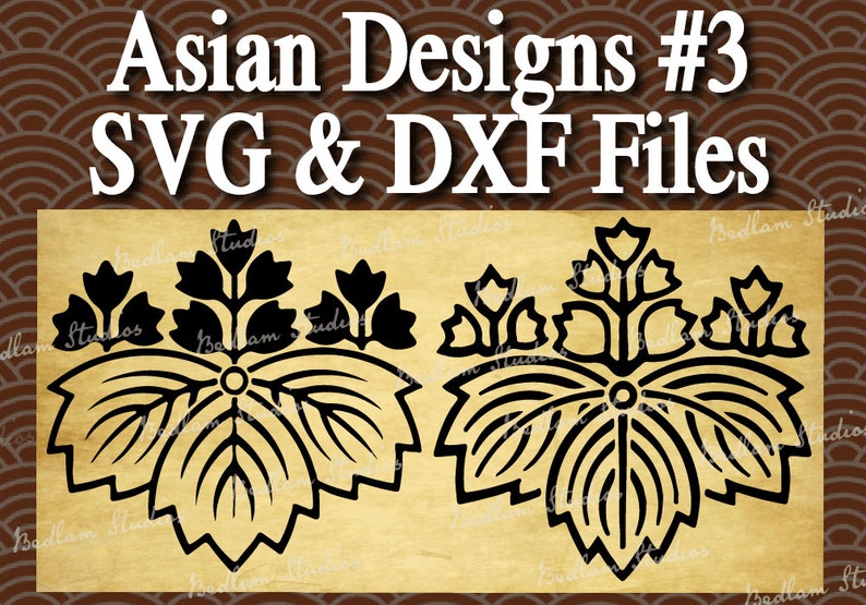 Japanese Vector Clipart Stencil Designs 3 SVG DXF Tattoo - Etsy UK