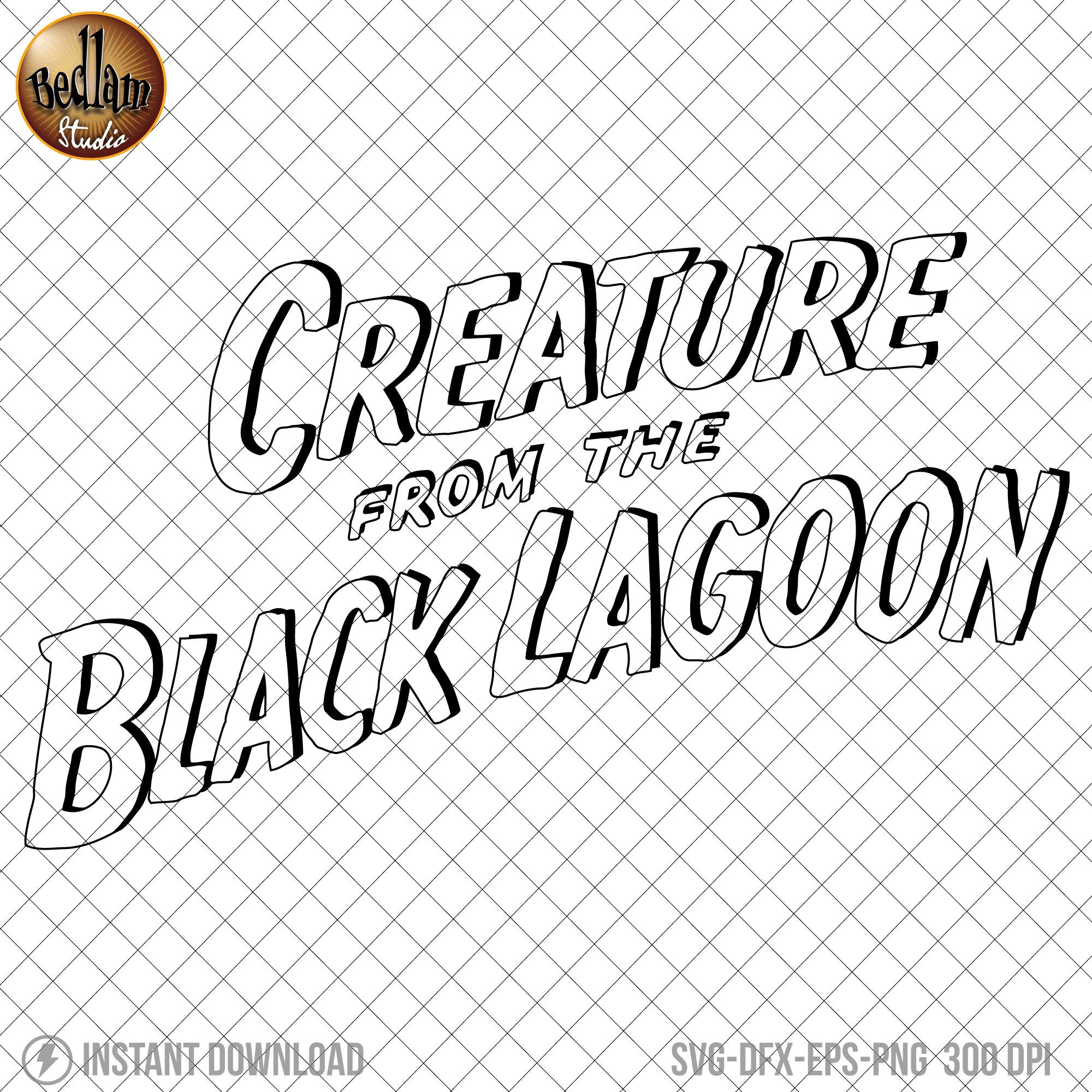 Creature From the Black Lagoon Clipart Movie Monster Clipart - Etsy Israel