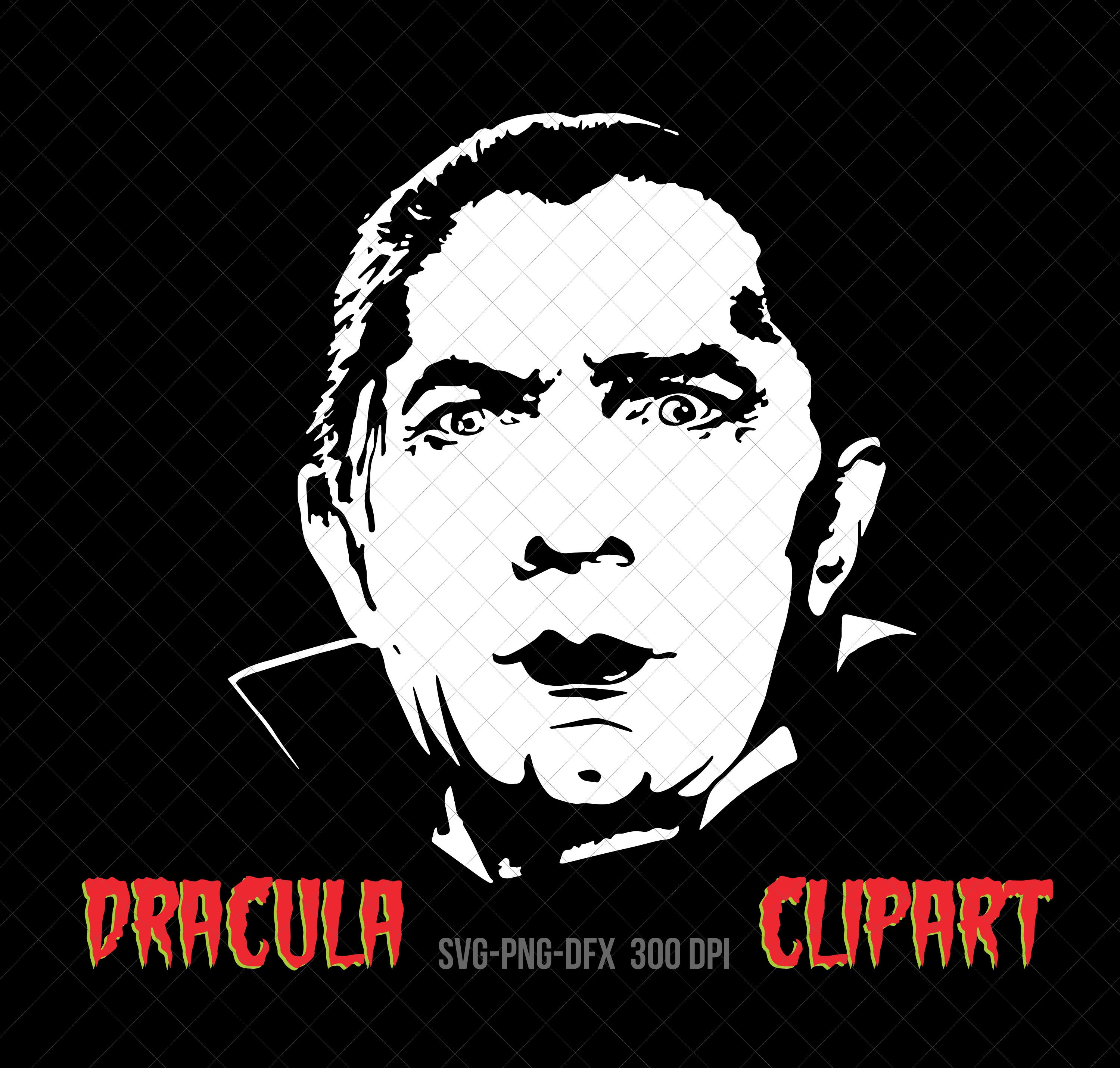 Dracula Clipart Cut-files, Digital Stencils, Vampire, Monsters ...
