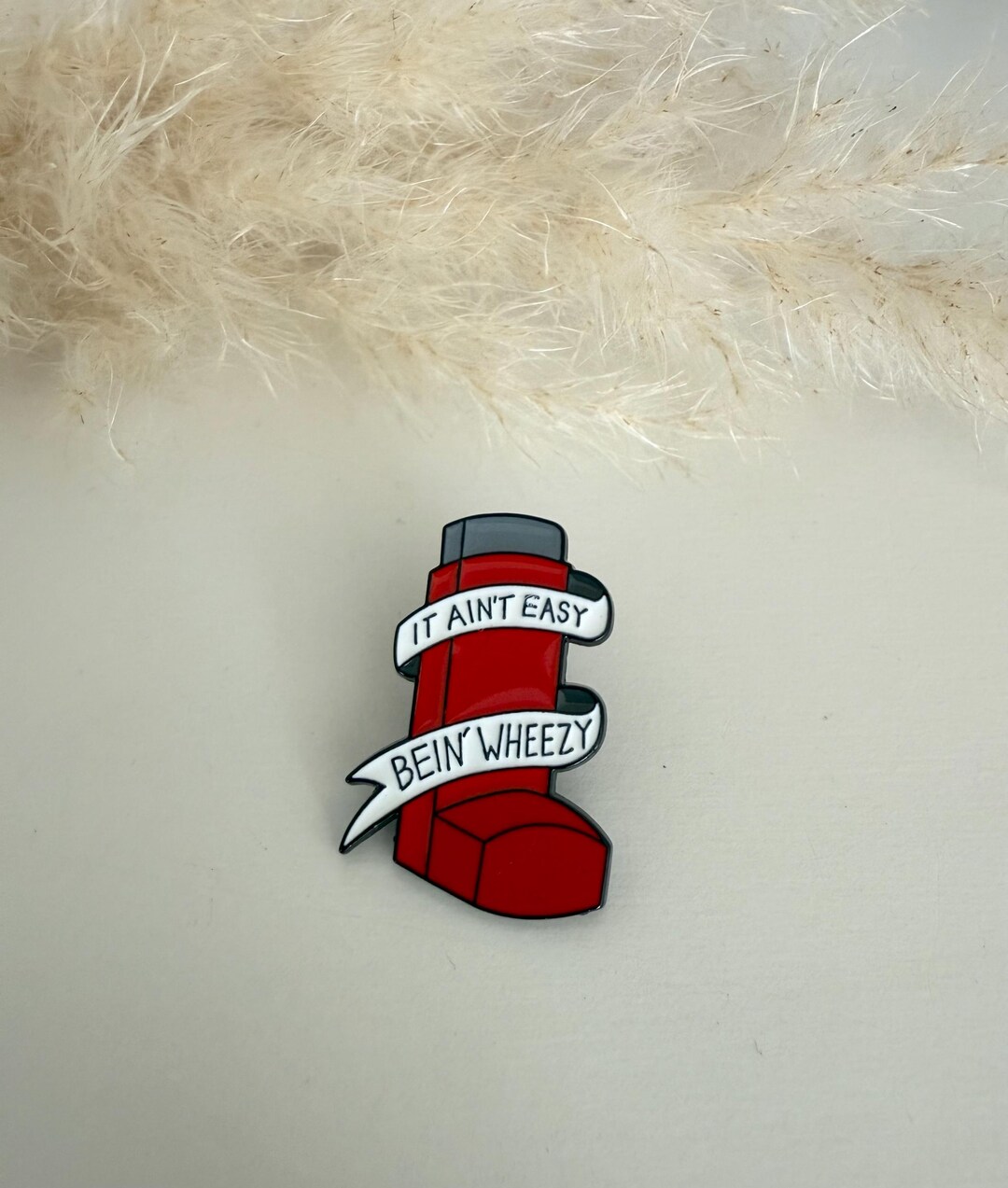 It Ain’t Easy Bein Wheezy Asthma Inhaler Bin Badge - Etsy