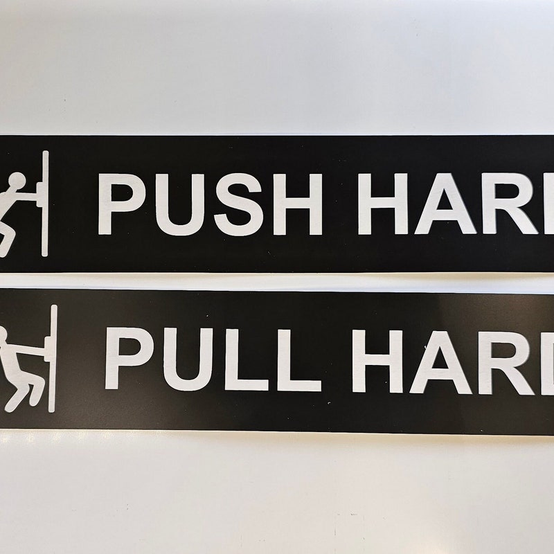 Push Pull Stickers - Etsy