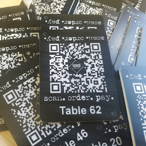 Custom Laser Engraved QR Code Tag: Scan to Order (30mm X 100mm) - Etsy