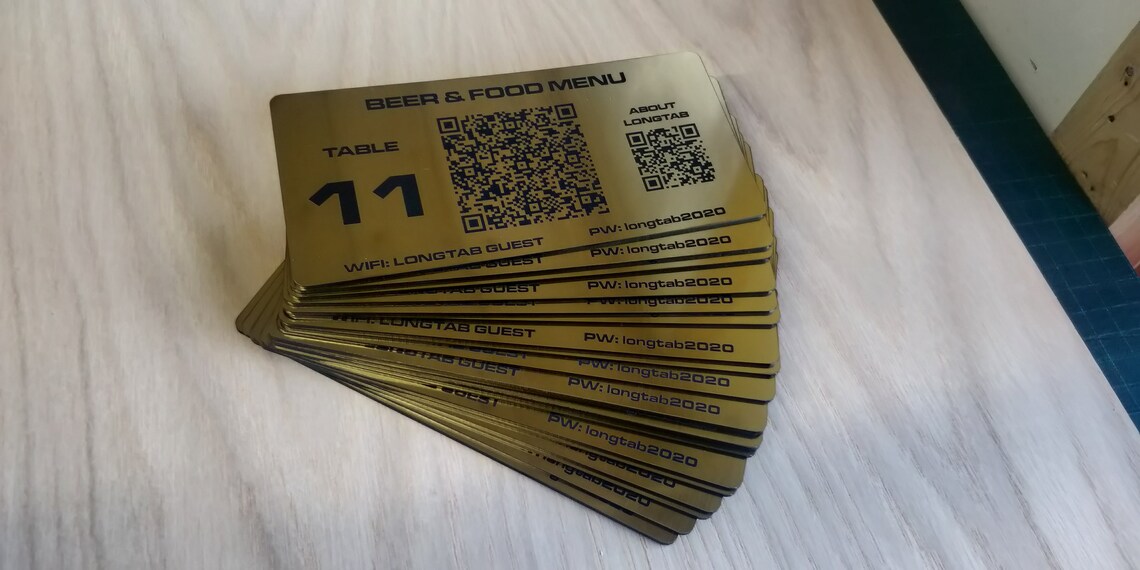 Personalised Plaque with QR Code Laser Engraved 150mm x 75mm | Etsy