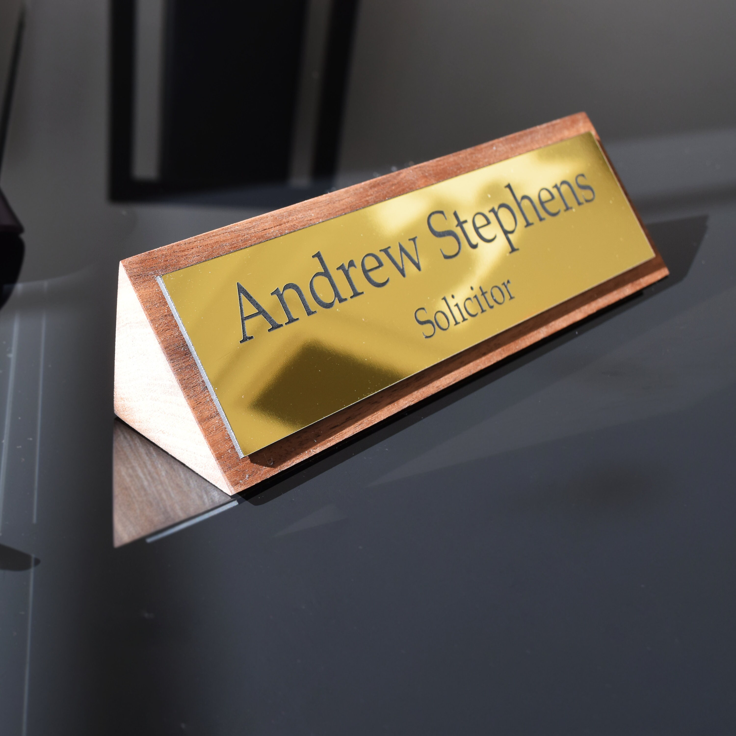 Solid Wood Stylish Personalised Desk Name Plate Desk Plaque Made Of solid-wood-stylish-personalised-desk-name-plate-desk-plaque-made-of