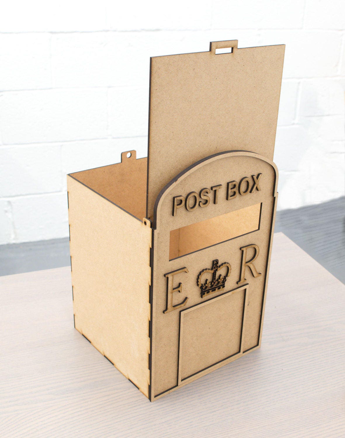 Wedding Post Box Unpainted MDF Royal Mail for Cards Flat - Etsy UK