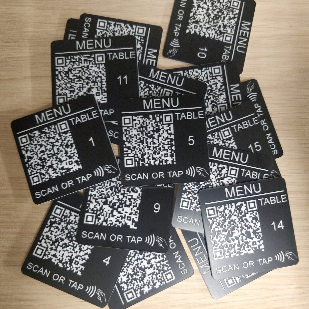 Custom Laser Engraved NFC QR Code Tag: 3in Self-adhesive - Etsy