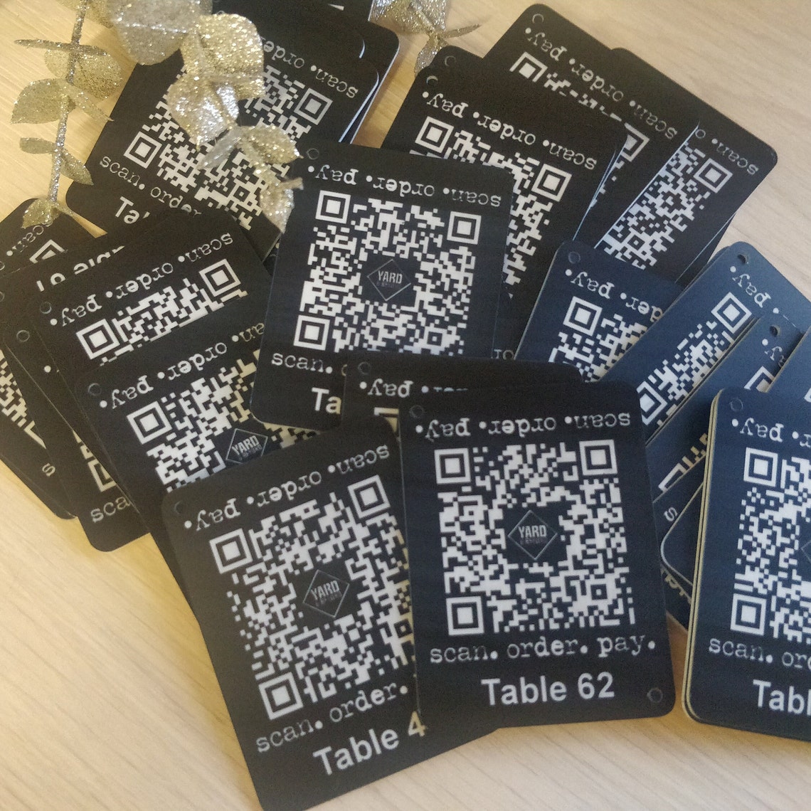 Custom Laser Engraved QR Code Tag: Scan to Order (30mm X 100mm) - Etsy