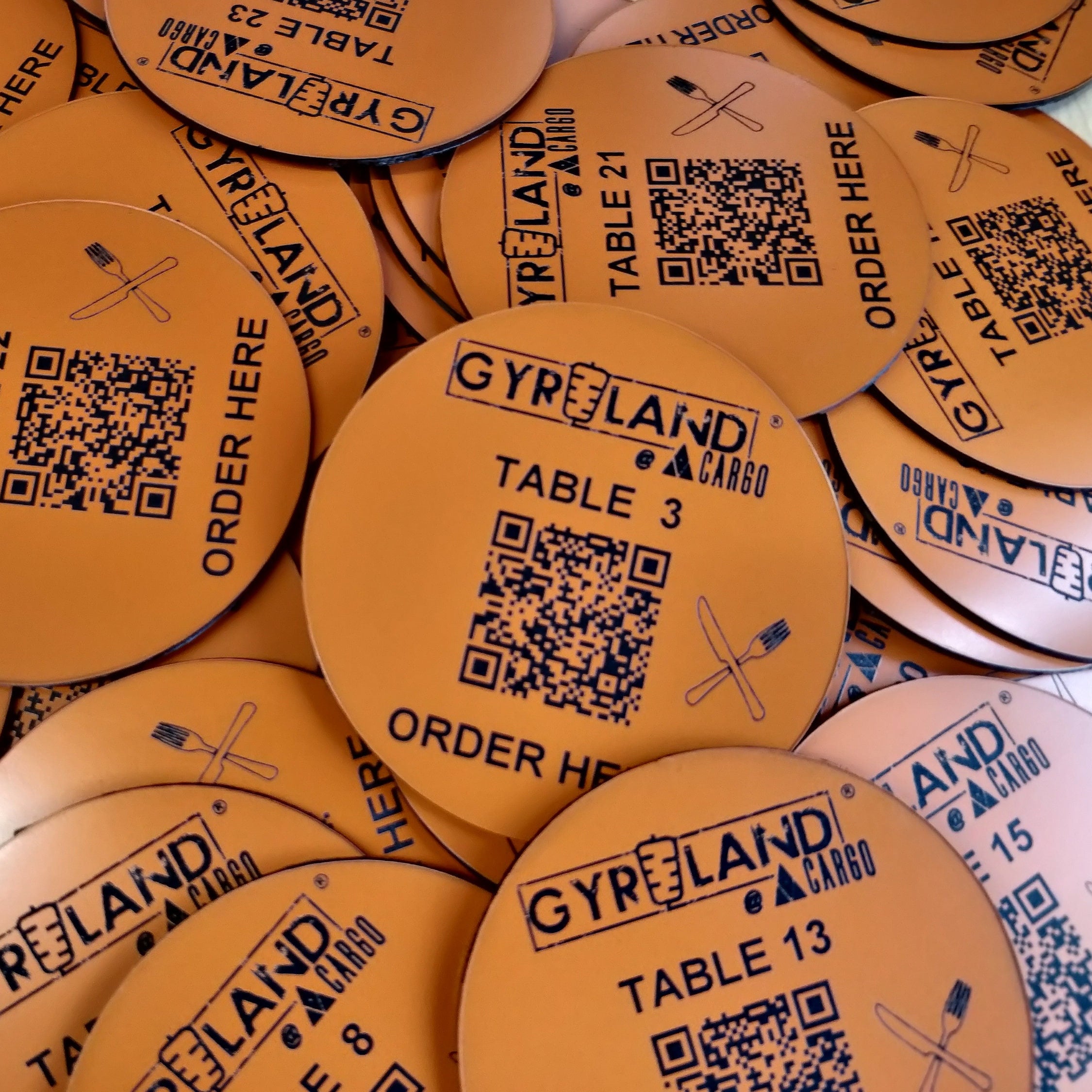 Personalised QR Code Laser Engraved Discs 85mm Diametertable - Etsy UK