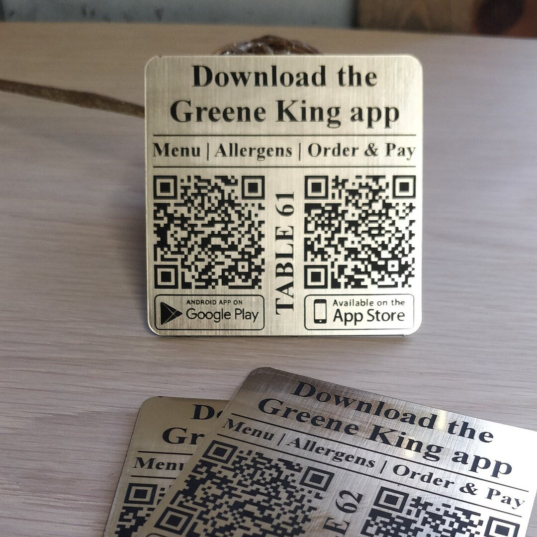 Custom Laser Engraved QR Code Tag: Scan to Order (70mm) - Etsy