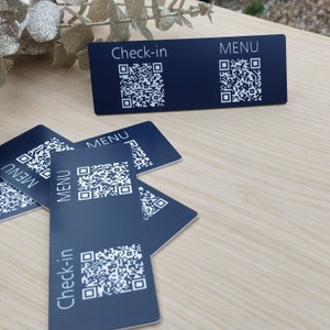 Personalised Plaque With QR Code, Laser Engraved, 150mm X 75mm ...