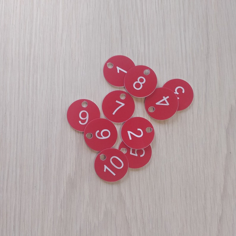 Laser Engraved Plastic Discs: 30mm Personalised Tags, Set of 10 - Etsy UK