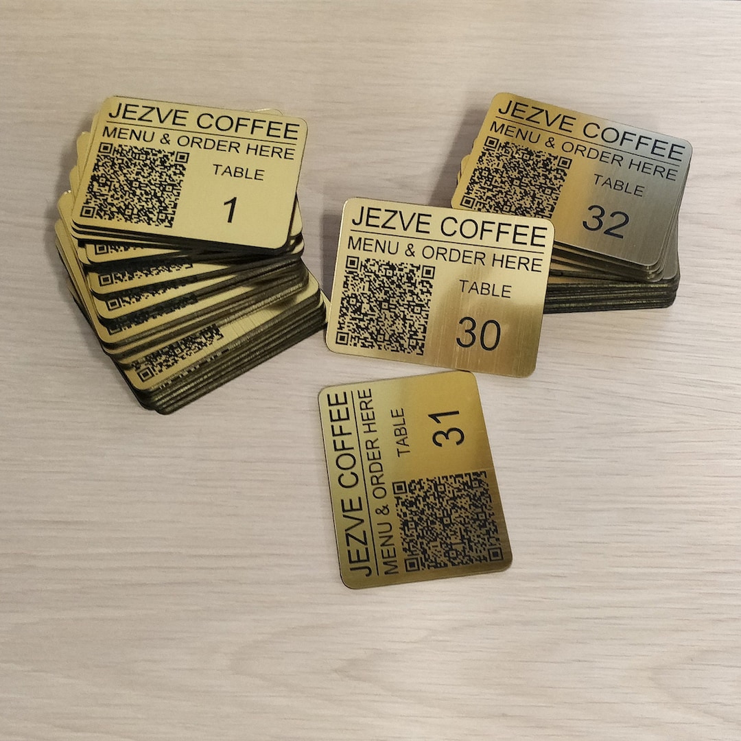 Custom Laser Engraved QR Code Tag: 40x60mm Plastic Disc - Etsy