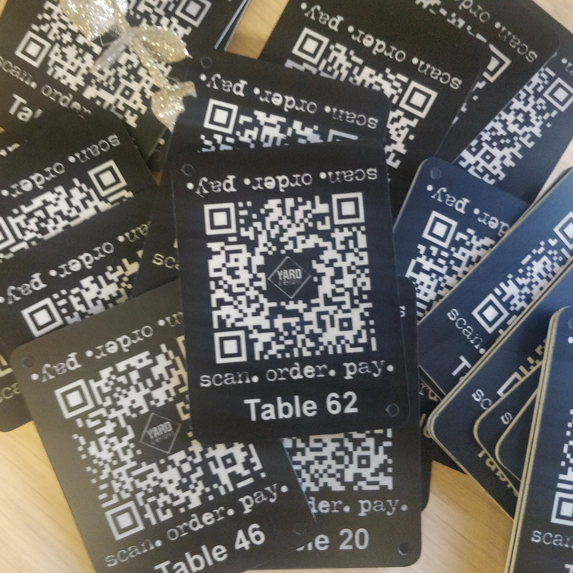 Custom Laser Engraved QR Code Tag: Scan to Order (30mm X 100mm) - Etsy