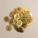 Set of 50x3cm Laser Engraved Number Discs, Table, Tags, Locker ...