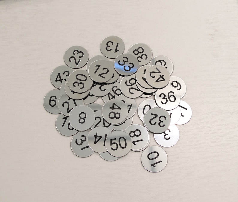 Set of 50x3cm Laser Engraved Number Discs Table Tags - Etsy