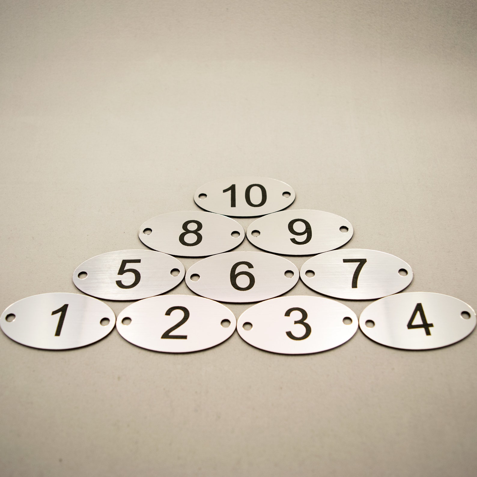 15 Laser Engraved Number Discs 2 Holes for Table Tags - Etsy