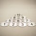 15 Laser Engraved Number Discs, 2 Holes for Table, Tags, Locker, Pub ...