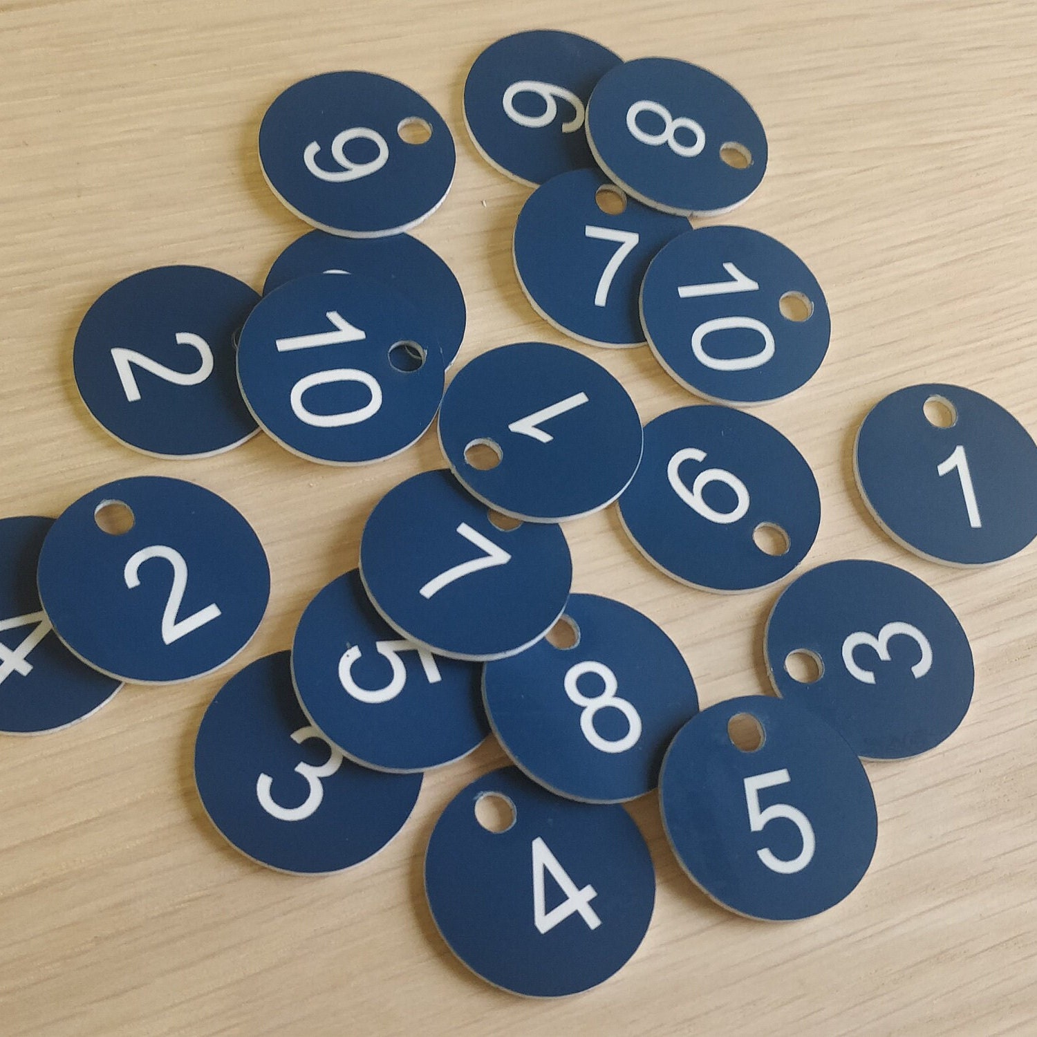 Laser Engraved Plastic Discs: 30mm Personalised Tags, Set of 10 - Etsy UK