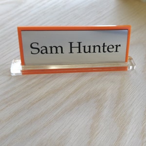 100mm X 40mm Desk Name Plate - Sleek and Stylish Personalised Signage ...