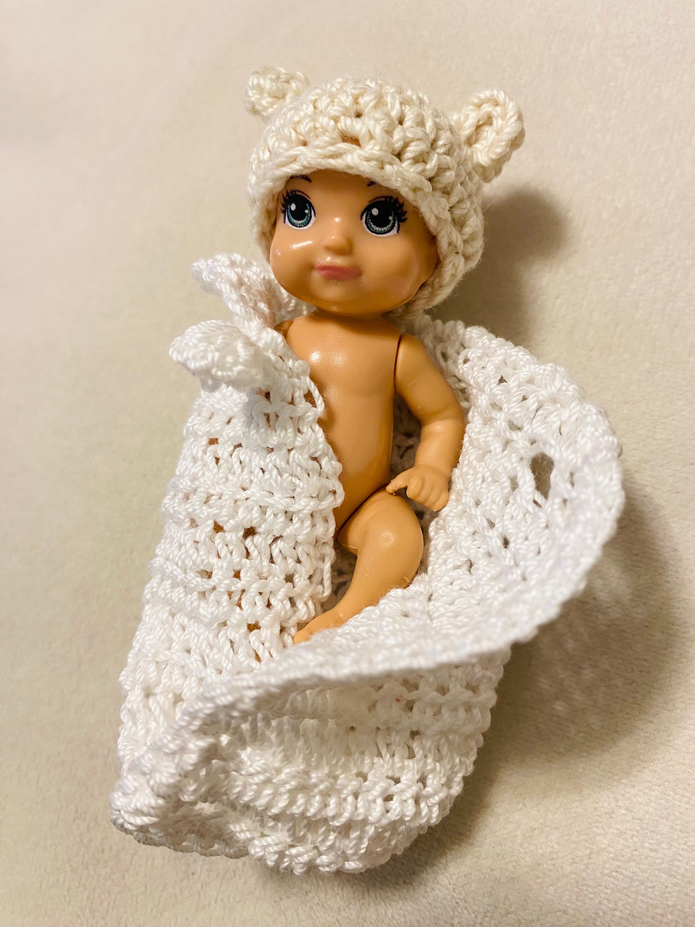 Baby Bunting/wrap, White for 3 Inch Doll - Etsy