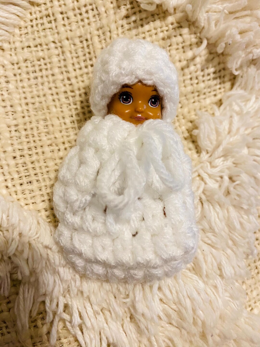 Magical Winter Snowball Wrap and Hat- for 3” Doll - Etsy