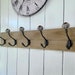Vintage Style Oak Coat Rack - Handmade - Acorn Patterned - Etsy UK