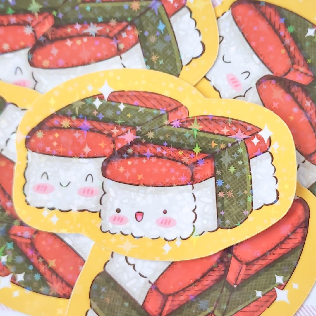 Spam Musubi Sticker, Kawaii Sticker, Kawaii Aesthetic, Waterproof ...