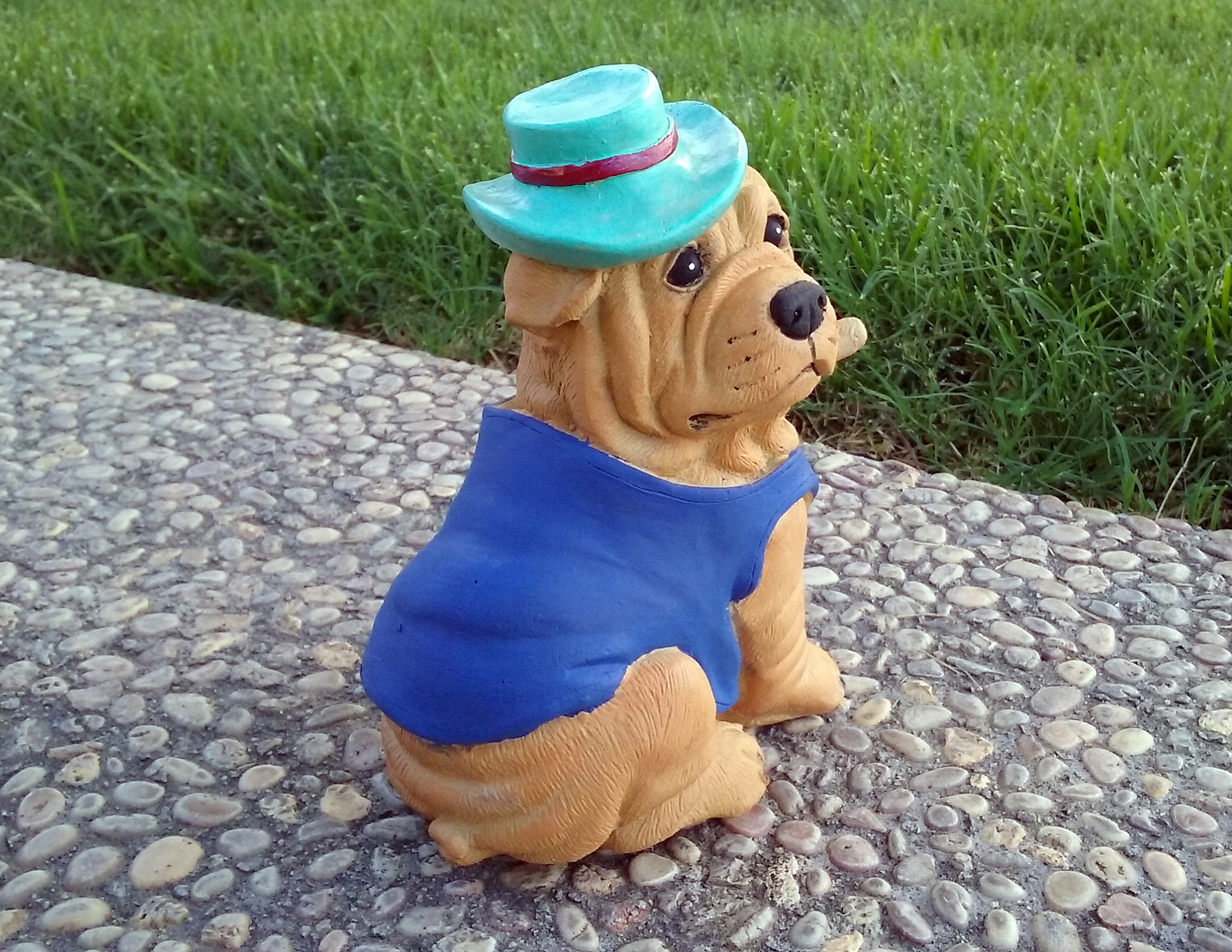 Shar-pei Dog Statue 5.25 Tall Solid Cement Shar-pei - Etsy Hong Kong