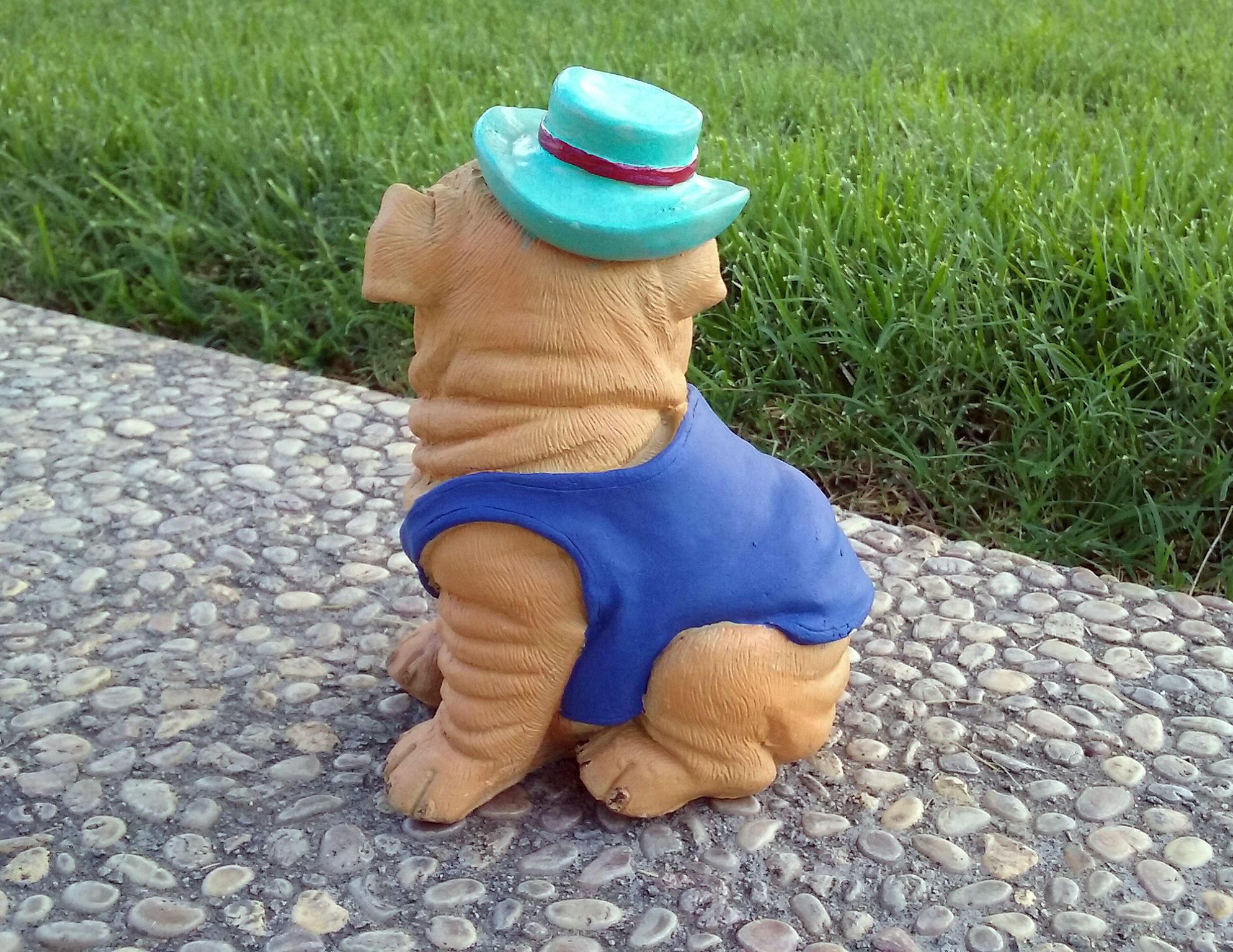 Shar-pei Dog Statue 5.25 Tall Solid Cement Shar-pei - Etsy Hong Kong